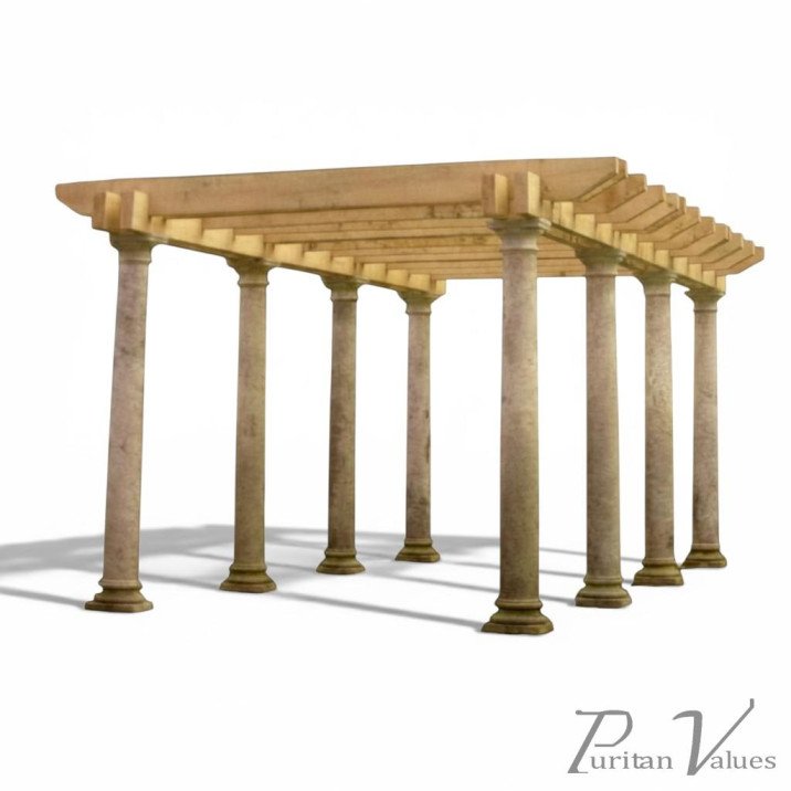 A Reconstituted Marble Pergola Garden Structure. | For sale | Puritan ...